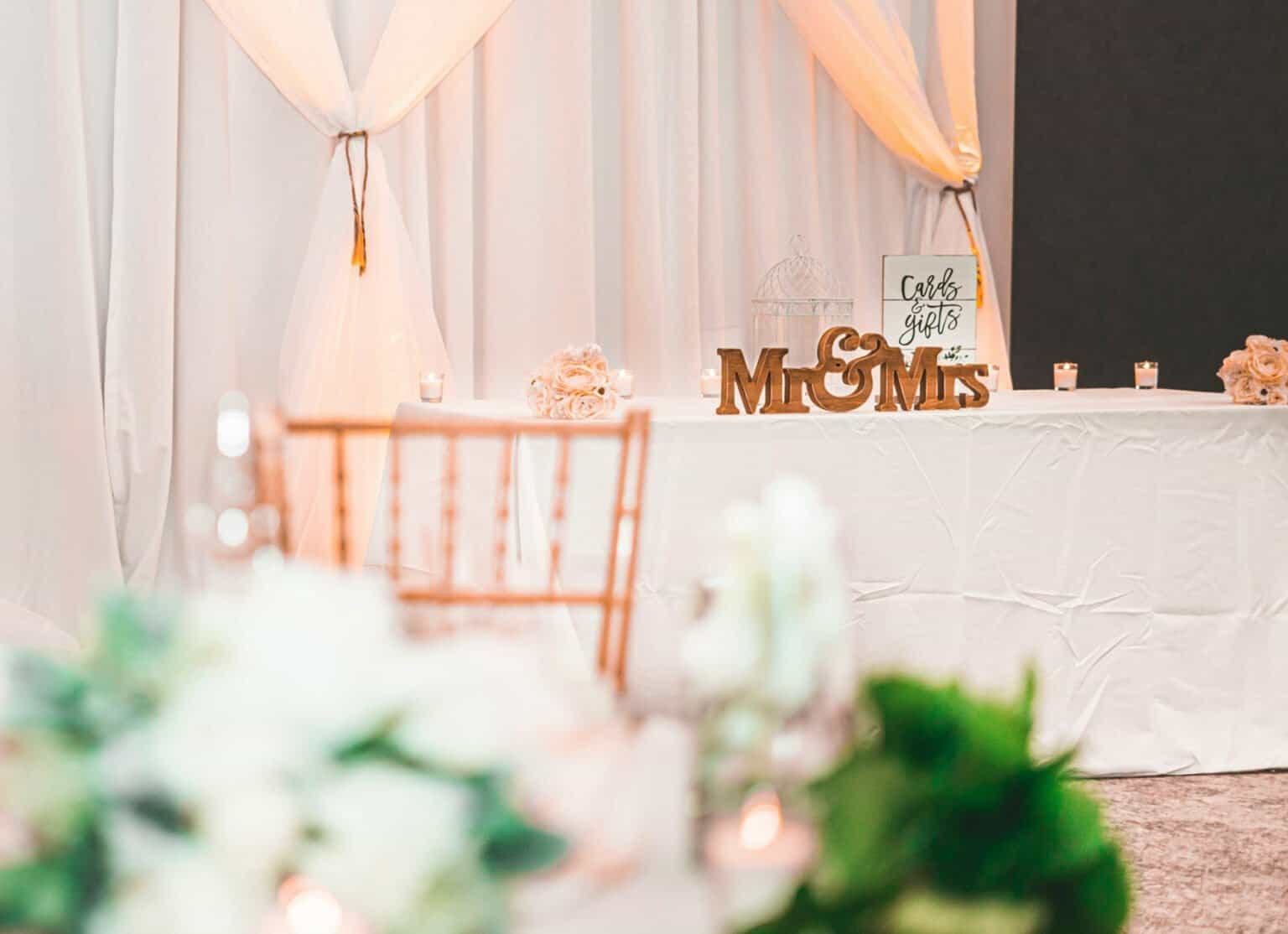 The Complete Guide to Wedding Tables Types - Togetherscapes